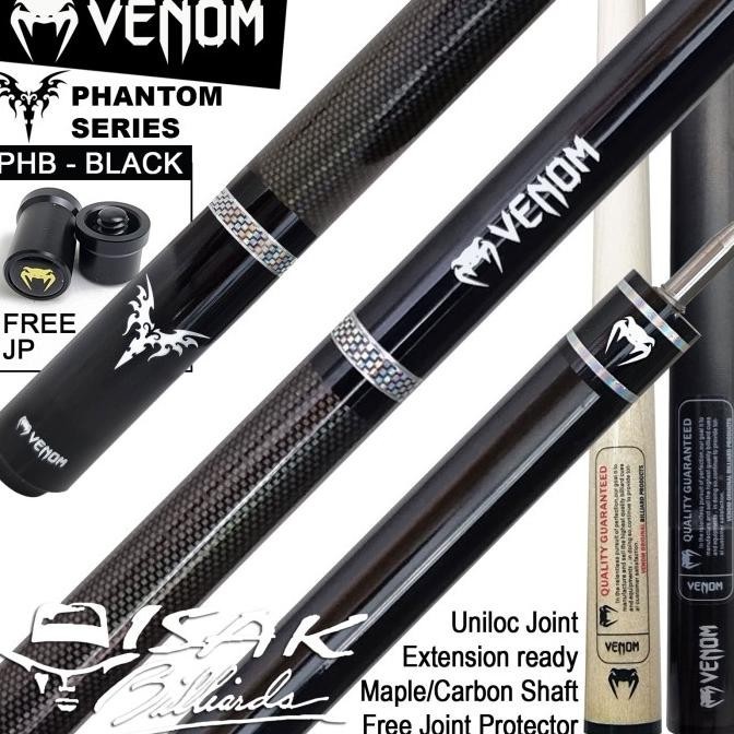 Jual Venom Phantom Black Cue Phb - Uniloc Extension Bumper Stick ...