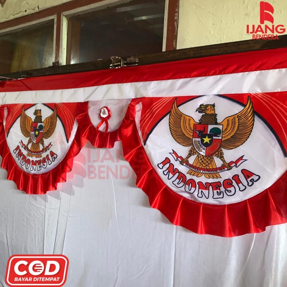 Jual Background Garuda Garis Merah Putih Umbul Umbul (Lagi Viral ...