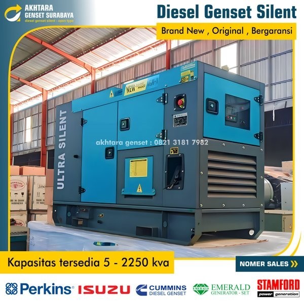 Jual Mesin Genset Silent 60 Kva Perkins / Cummins / Isuzu / Emerald | Shopee Indonesia