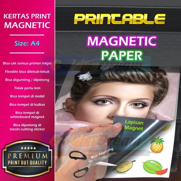 Jual Kertas Print Magnetik Flexible Magnetic Printable Inkjet Magnet ...