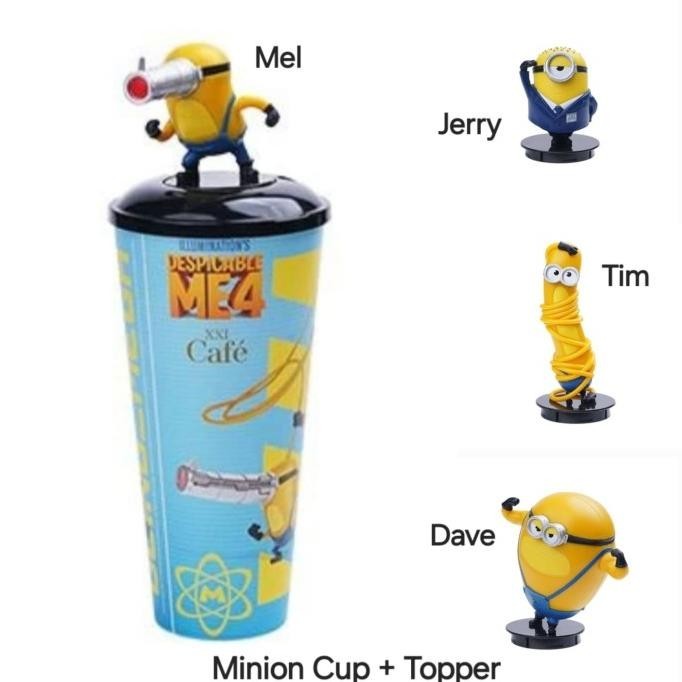 Jual Minion Despicable Me 4 XXI Merchandise Popcorn Bucket Bottle ...