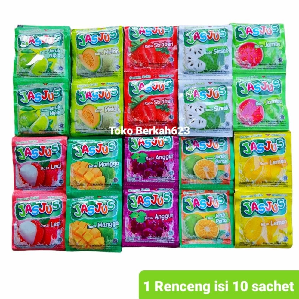 Jual New Produk Jasjus Minuman Serbuk Instan 1 Renceng Isi 10 Sachet ...