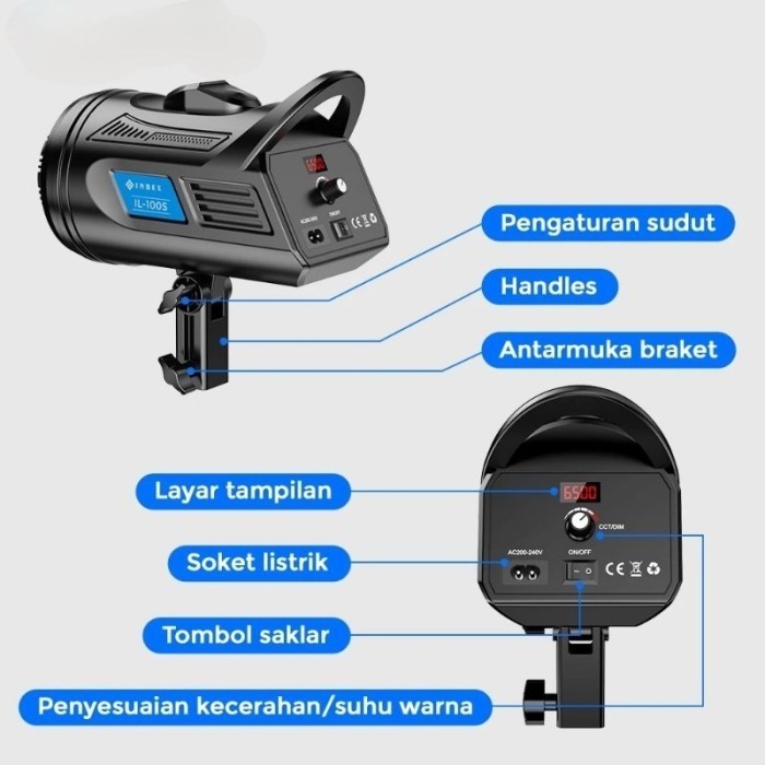 Jual Inbex Il-100S Live Fill Lampu Foto Studio Lighting Led Display ...