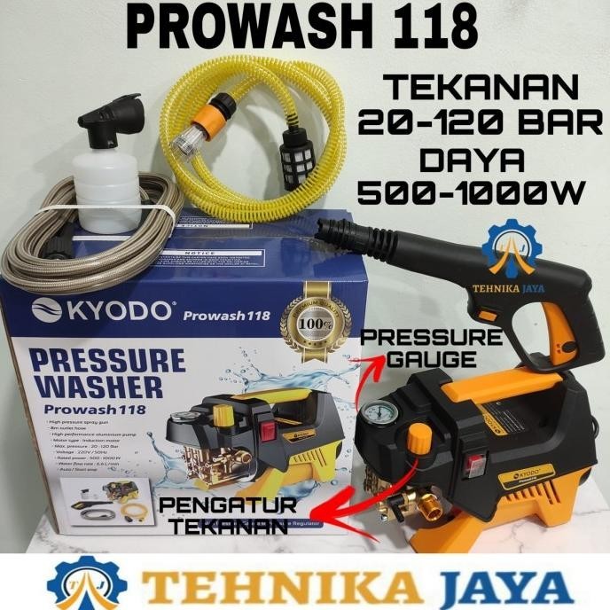 Jual Steam Jet Cleaner Kyodo Prowash 118 Ada Pengatur Tekanan High ...