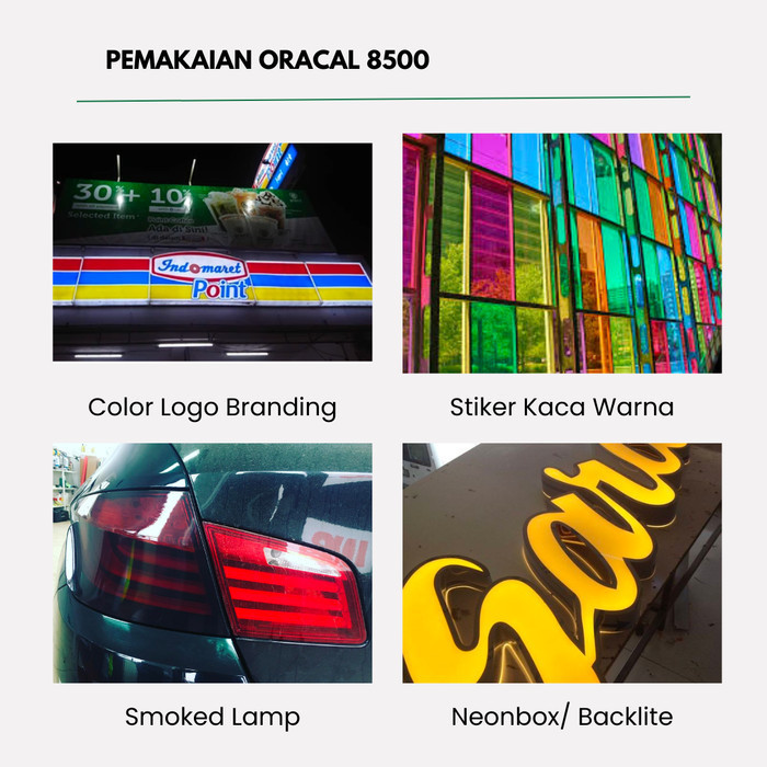 Jual Stiker Oracal 8500 Translucent 1 Meter | Shopee Indonesia