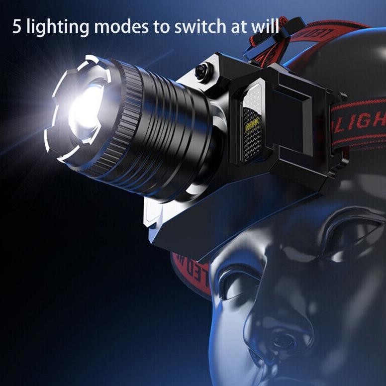 Jual ZAI-2530 Headlamp Senter Kepala LED Induksi Sensor Gerak Glare T8 Zoom Rotating/Lampu ...