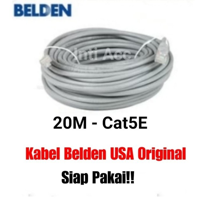 Jual UTP 20M Kabel LAN Cat5e 20 Meter Cable Original USA Siap Pakai ...