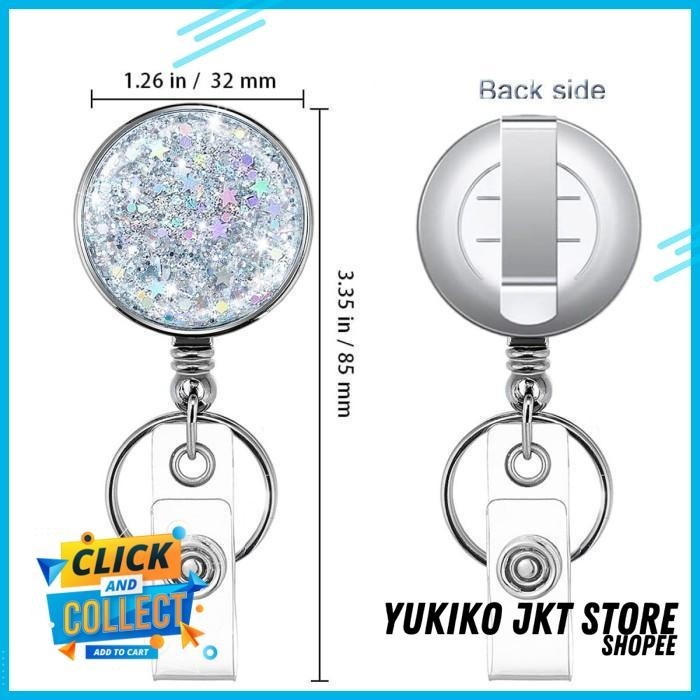 Jual RETRACTABLE BADGE REELS GANTUNGAN KUNCI RETRACTABLE TELESCOPIC ...