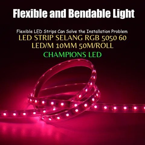 Jual Lampu Led Strip Selang Rgb 5050 Ac 220V 4 Pin 50M Hight Quality ...