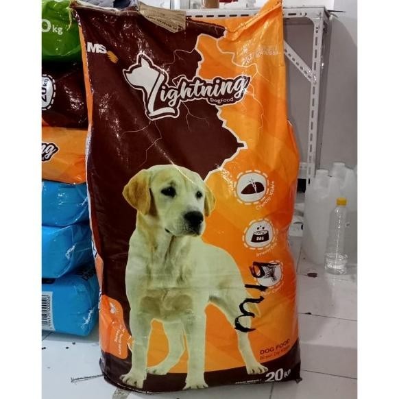 Jual HARGA DISC - Dry Dog Food Lightning Dog 20 Kg | Shopee Indonesia