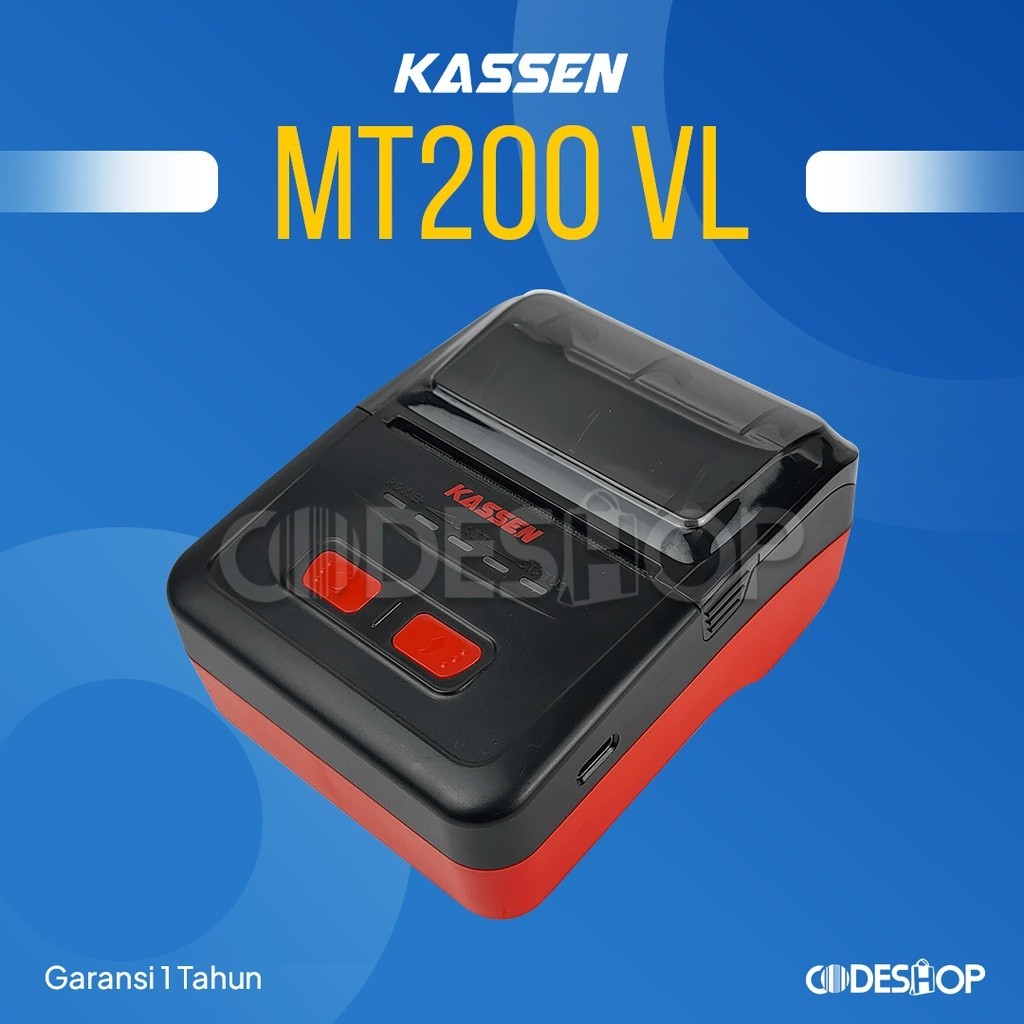 Jual Printer Kasir Kassen MT-200 VL Cetak Struk Thermal 58mm Bluetooth ...