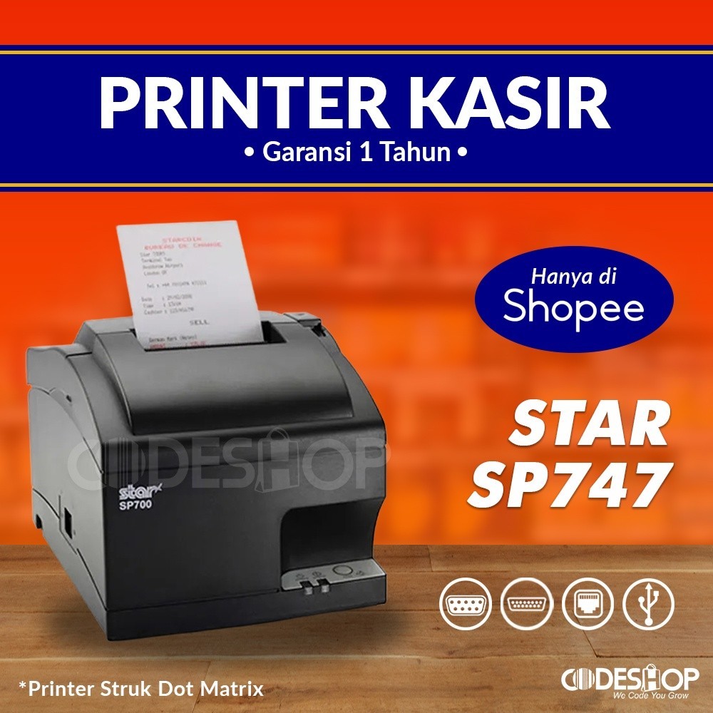 Jual Printer Kasir Dot Matrix Star SP747 Autocutter | Shopee Indonesia