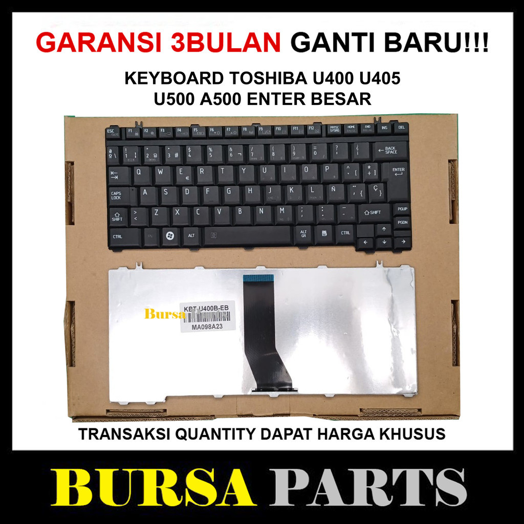 Jual Keyboard Toshiba u400 u405 u500 a500 Enter Besar | Shopee Indonesia