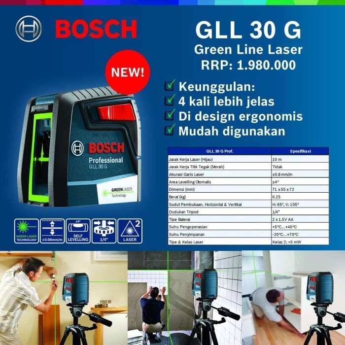 Jual Paling Murah Bosch Mesin Laser Line - Level Laser Waterpass Alat ...