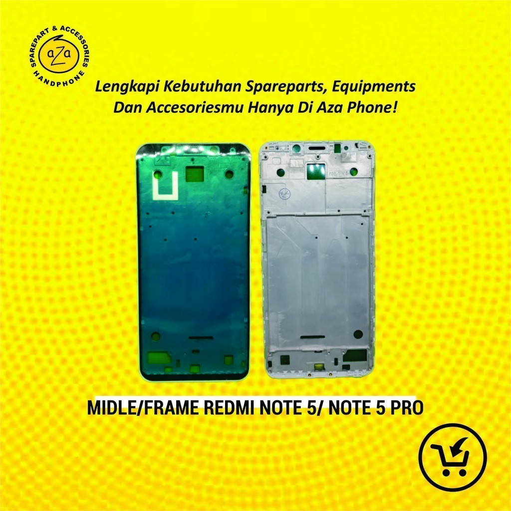 Jual Frame / Tulangan / Middle Redmi Note 5 / Note 5 Pro Black White ...