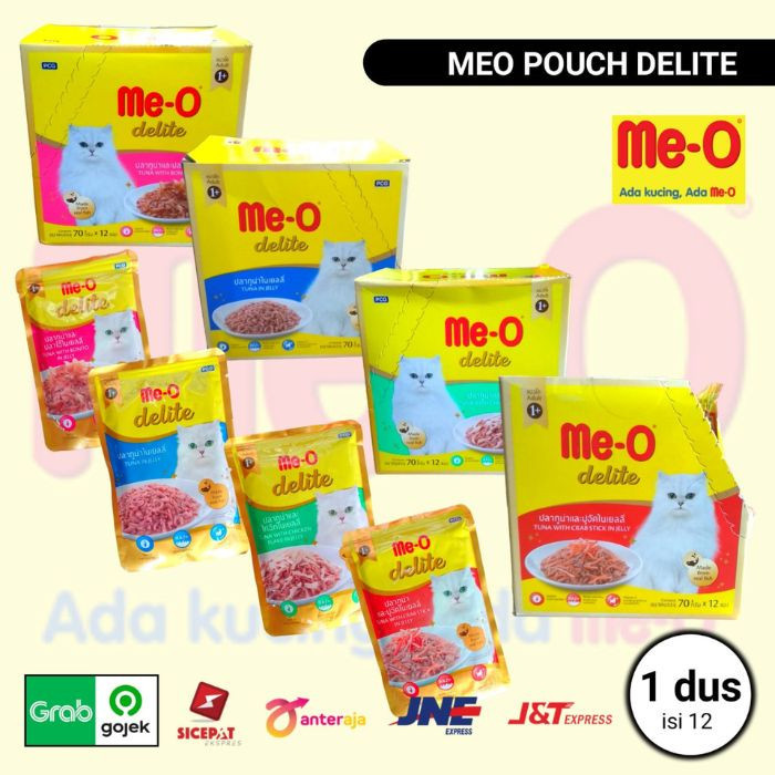 Jual MEO delite pouch premium 70gr ( 1 DUS ISI 12 ) | Shopee Indonesia