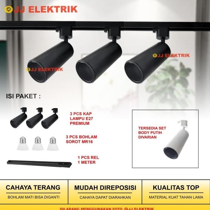 Jual Produk Sale!! 3 Set Lampu Sorot LED Track Light Rel Plafon Rumah ...