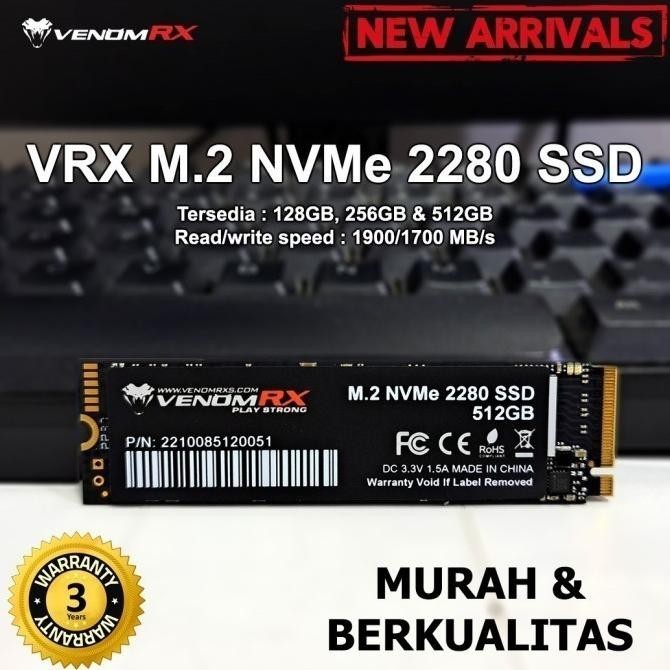 Jual HARGA DISC - SSD VenomRX Super 128GB NVME - PCIe Gen3x4 M.2 2280 ...