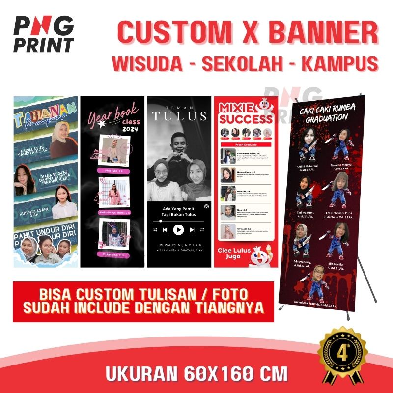 Jual [PART4] cetak X BANNER SIDANG WISUDA FREE TEMPLATE DESAIN / STAND ...