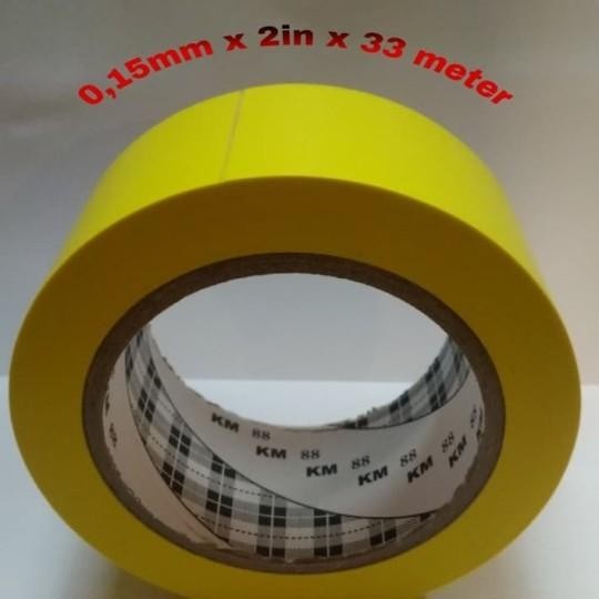 Jual Floor Marking Tape Km Lakban Lantai Kuning 2"X 33 Meter | Shopee Indonesia