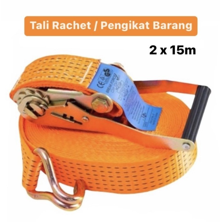 Jual RACHET TIE DOWN 2 X 15M / TALI PENGIKAT BARANG / LASHING BELT ...