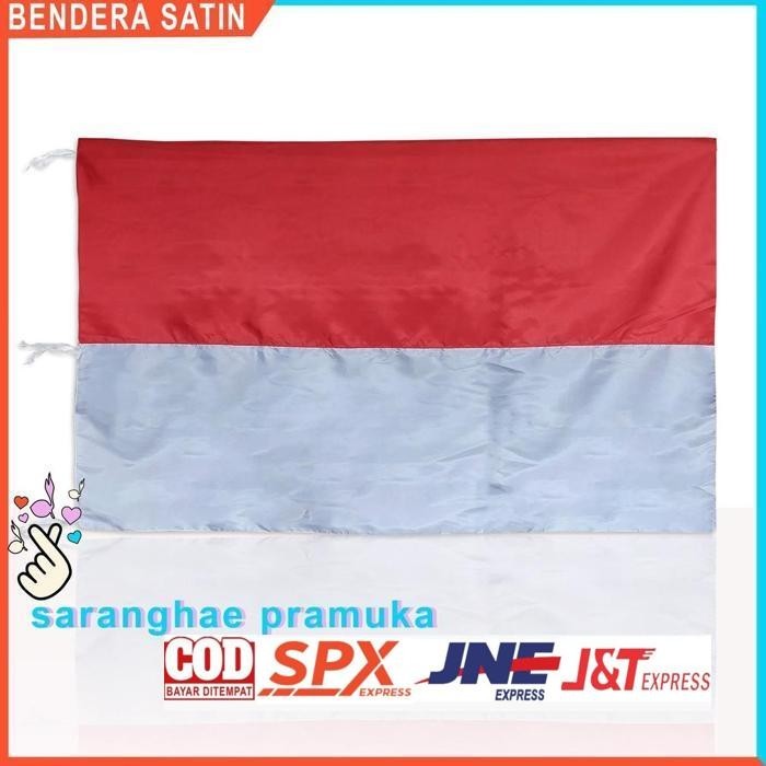 Jual Promo Bendera Merah Putih Satin Ukuran 80 X 110 Dan 90 X 130 ...