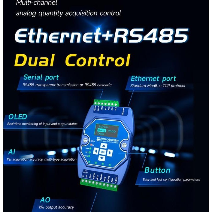 Jual Ethernet Remote Io Network Modbus Tcp Rtu Gateway !! Ready | Shopee Indonesia