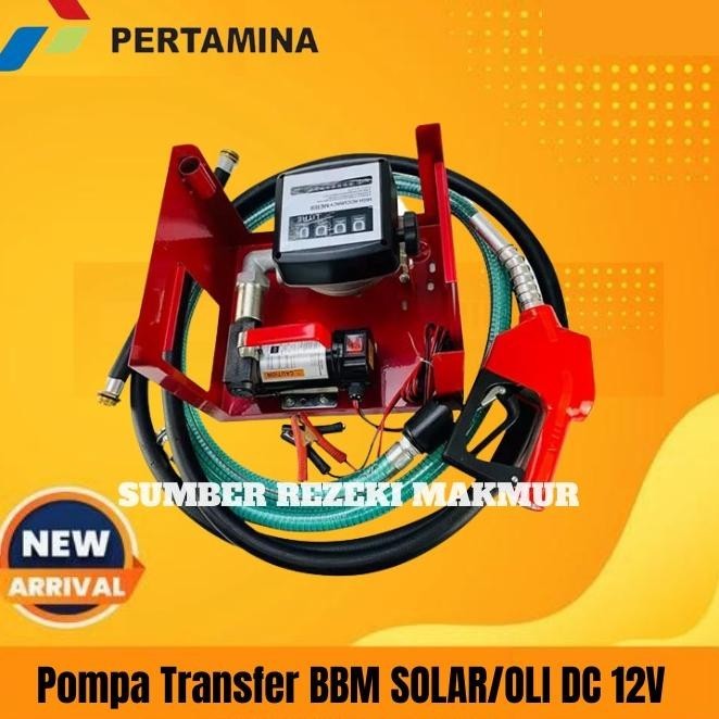 Jual Pompa Fuel Transfer Bbm Solar Minyak Set Flowmeter Dc 12V ...