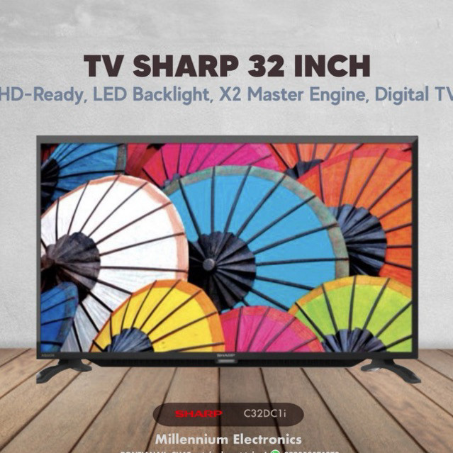 Jual TV LED SHARP 32 INCH DIGITAL TV HD AQUOS 32DD1i 2T-C32DC1i C32DC1i 32DC1i | Shopee Indonesia