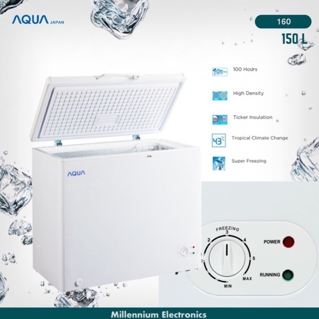 Jual Freezer Box Aqua AQF-160(W) Chest Freezer 150/ 161 L putih AQF 160 ...
