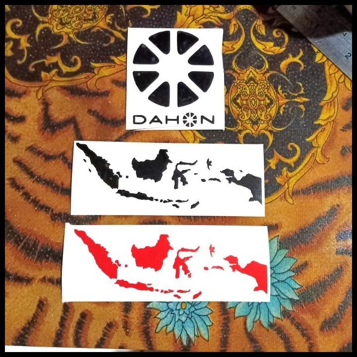 Jual BEST DEAL STIKER LOGO DAHON DAN PETA INDONESIA CUTTING STICKER GOWES SEPEDA !!!!!! | Shopee ...