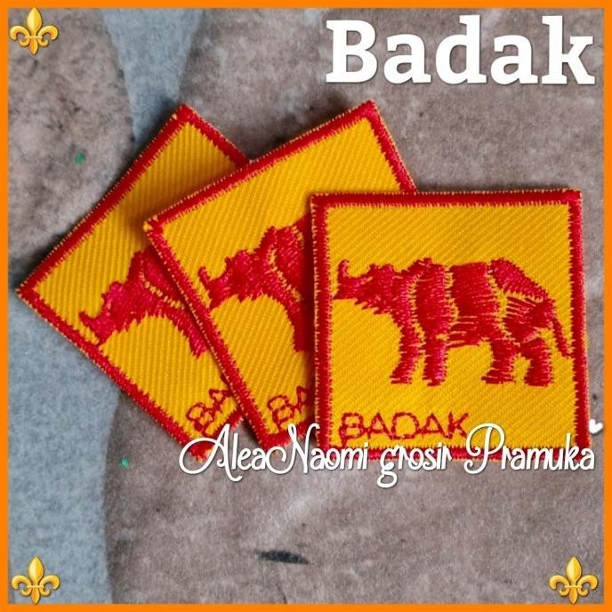 Jual favorit] tanda regu pramuka hewan badak | Shopee Indonesia
