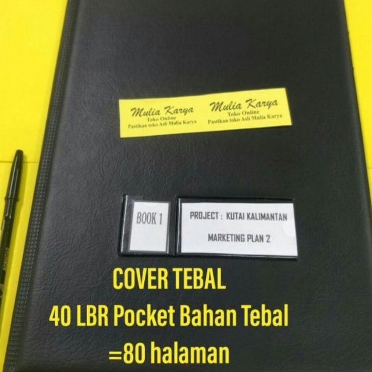 Jual Map Dokumen Cover Tebal 40 Lembar Motif Kulit Plastik Tebal ...