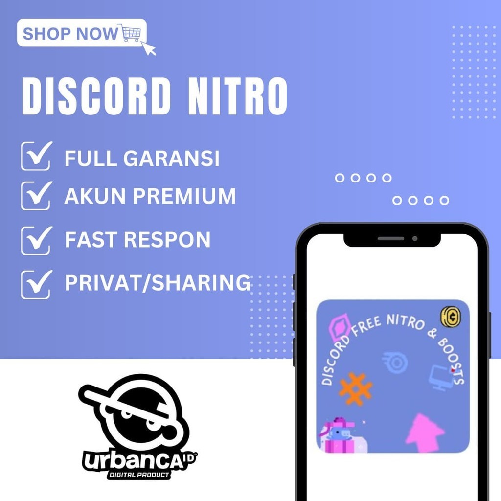 Jual Nitro 1 Tahun + 2 Boost Server ( Bisa Semua Akun ) | Shopee Indonesia