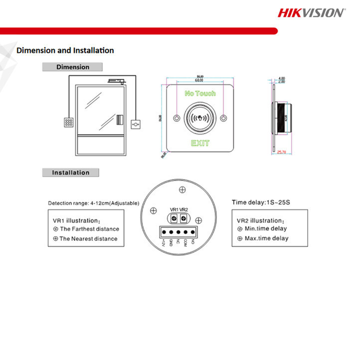 Jual Hikvision Ds-K7P03 Exit & Emergency Button Ori | Shopee Indonesia