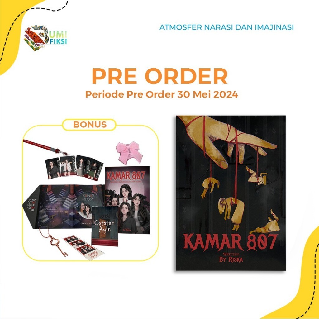 Jual Pre Order - Buku Novel - Kamar 807 - Riska - Tekad - Bumifiksi [PO 30 MEI 2024] | Shopee ...