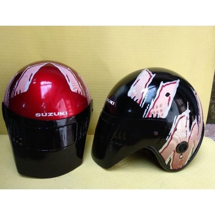 Jual HELM SUZUKI TS TRAIL JADUL CLASSIC KLASIK RETRO HELMET KLASIK ...