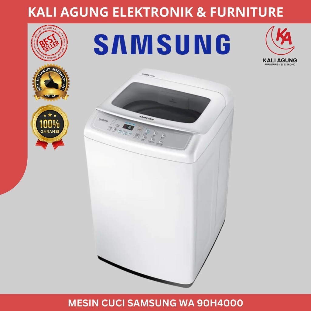 Jual MESIN CUCI SAMSUNG 1 TABUNG 9 KG / SAMSUNG WA 90H4000 / FREE ...