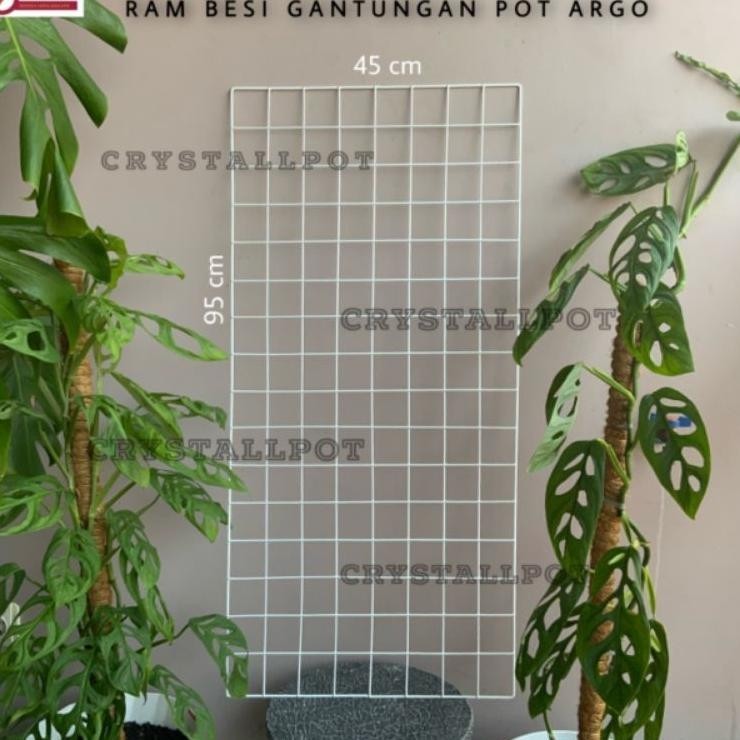 Jual Ram Besi Putih Pot Bunga Gantung Gantungan Pot Argo - Ram Besi ...