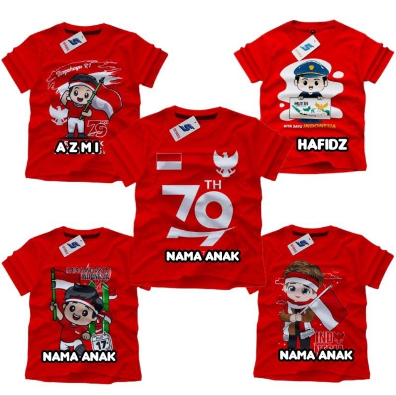 Jual Kaos Kemerdekaan Anak Kaus Hut Ri 79Thn Indonesia Thisert ...