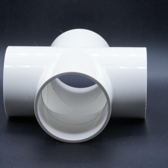 Jual Fitting 4 Arah Way Tee T Cross White Inner Diameter 75Mm 75 Mm For ...