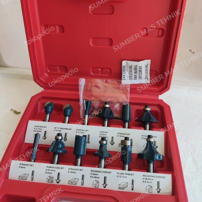 Jual Menarik Mata Router Kayu Set Pisau Profil Kayu As 6.35Mm Mata ...