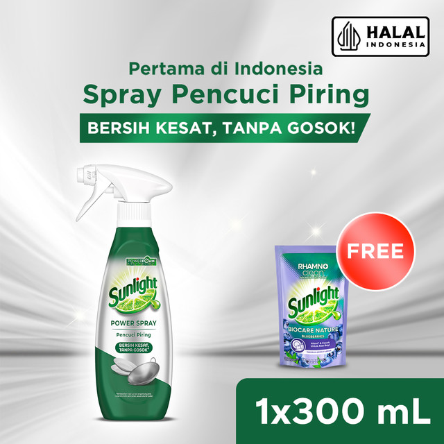 Jual BUY 1 Sunlight Power Spray 300 mL FREE 1 Sunlight Biocare Nature ...