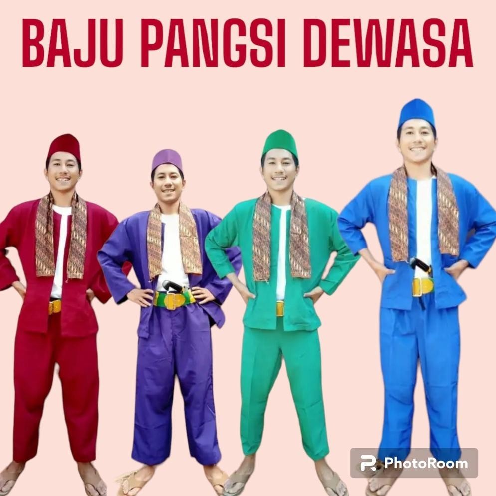 Jual Ukd-23 Baju Pangsi Dewasa ( Setelan Saja ) Baju Pangsi Betawi Baju ...