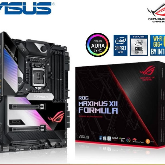 Jual MOTHERBOARD ASUS - ROG MAXIMUS XII FORMULA COMET LAKE-S 1200 ATX ...