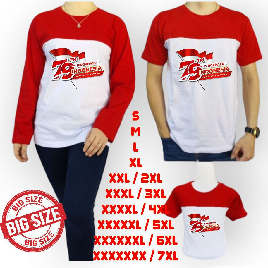 Jual (SABLON) kaos KEMERDEKAAN Indonesia 2024 TERBARU:Kaos 17 Agustus/ Kaos HUT RI Terbaru/ Kaos ...