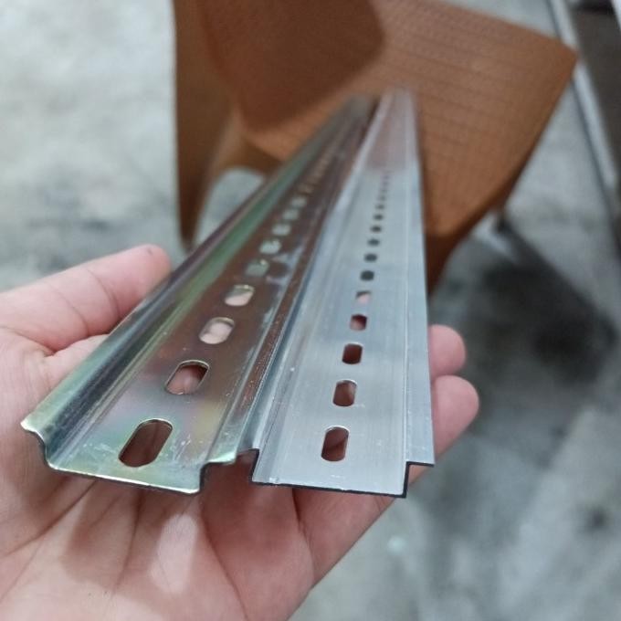 Jual ril box panel reel box panel DIN rail besi alumunium rel MCB ...