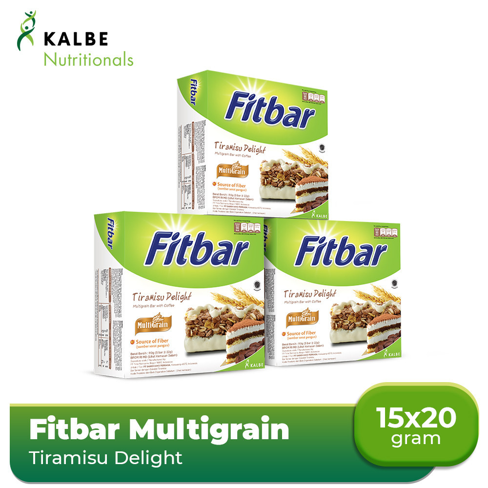 Jual Fitbar Tiramisu Delight 5x20gr Multigrain - Isi 3 | Shopee Indonesia