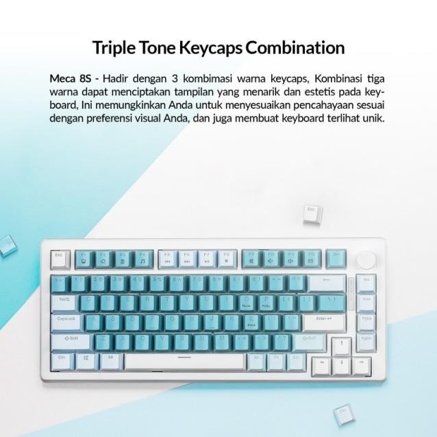 Jual Keyboard Digital Alliance Meca 8S With Knob Button Keyboard Da ...