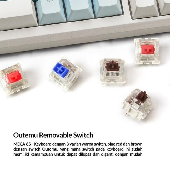 Jual Keyboard Digital Alliance Meca 8S 75% With Knob Button Keyboard Da ...